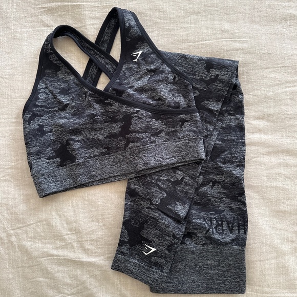 Gymshark | Pants & Jumpsuits | Gymshark Camo Workout Set | Poshmark
